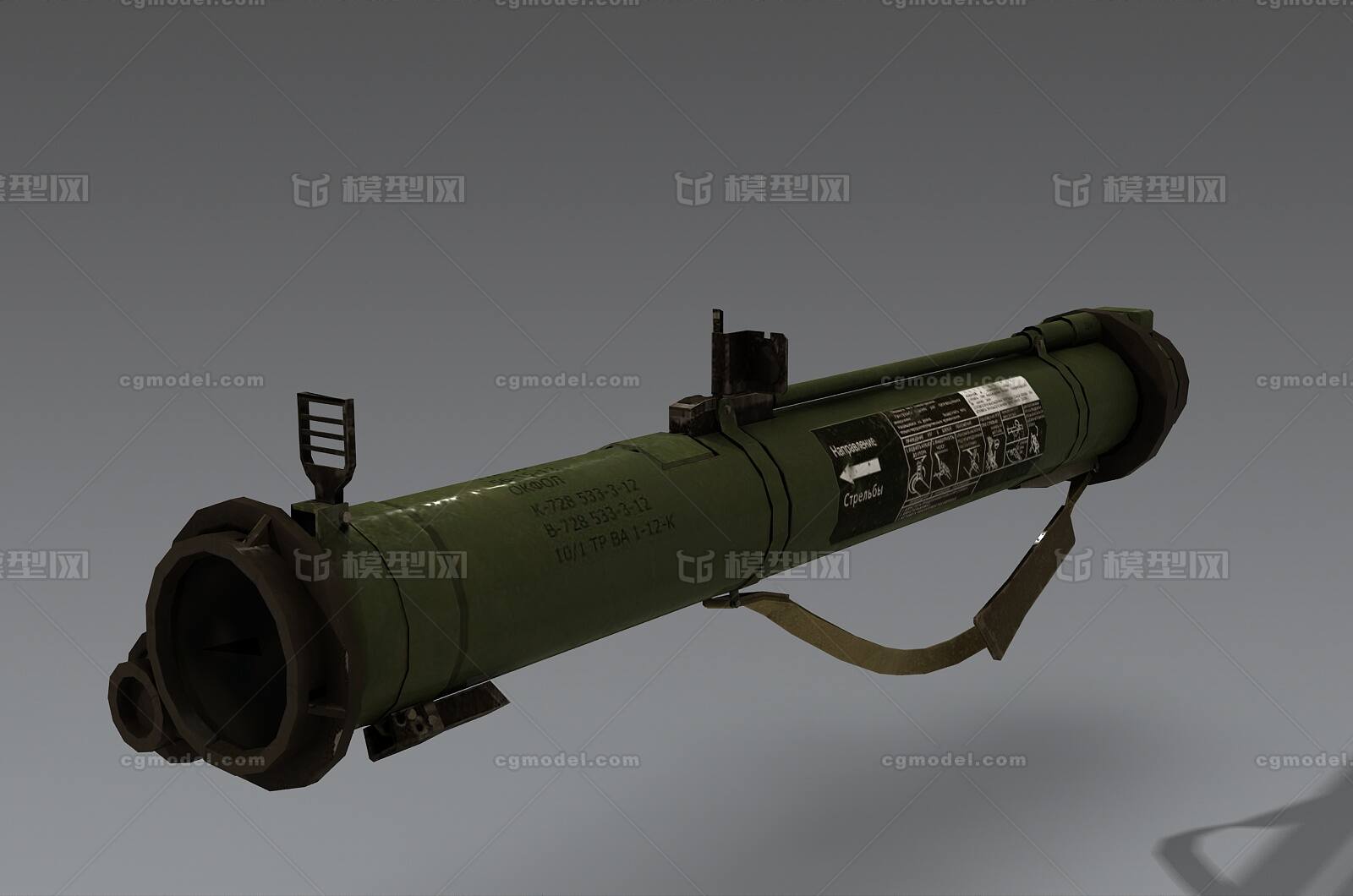 RPG-30火箭筒模型-火炮器械模型库-3ds Max(.max)模型下载-cg模型网