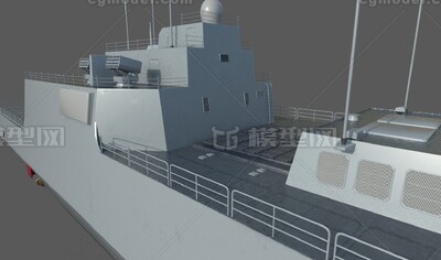 055型导弹驱逐舰模型-军舰模型库-OBJ(.obj/.mtl)模型下载-cg模型网