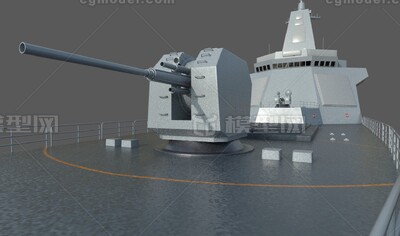 055型导弹驱逐舰模型-军舰模型库-OBJ(.obj/.mtl)模型下载-cg模型网