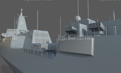 055型导弹驱逐舰模型-军舰模型库-OBJ(.obj/.mtl)模型下载-cg模型网