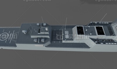 055型导弹驱逐舰模型-军舰模型库-OBJ(.obj/.mtl)模型下载-cg模型网