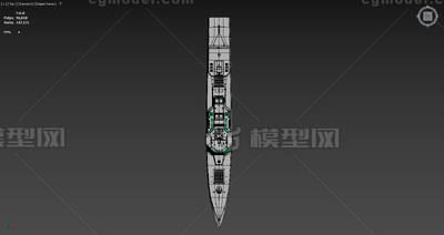 055型导弹驱逐舰模型-军舰模型库-OBJ(.obj/.mtl)模型下载-cg模型网