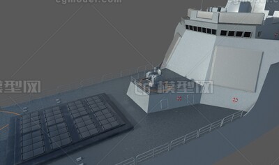 055型导弹驱逐舰模型-军舰模型库-OBJ(.obj/.mtl)模型下载-cg模型网