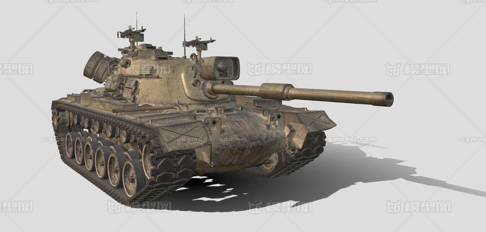 坦克m48a5 m48a5模型-装甲车／坦克模型库-3ds Max(.max)模型下载-cg模型网