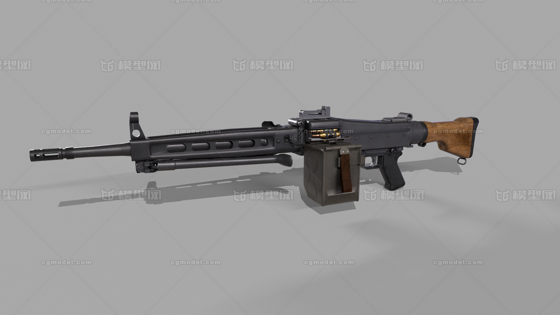 MG710机枪 枪械模型模型-枪械模型模型库-3ds Max(.max)模型下载-cg模型网