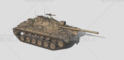 坦克m48a5 m48a5模型-装甲车／坦克模型库-3ds Max(.max)模型下载-cg模型网