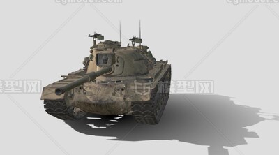 坦克m48a5 m48a5模型-装甲车／坦克模型库-3ds Max(.max)模型下载-cg模型网