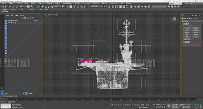 埃塞克斯级航空母舰 SCB-125A改装模型-军舰模型库-3ds Max(.max)模型下载-cg模型网