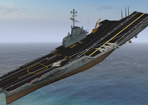 埃塞克斯级航空母舰 SCB-125A改装模型-军舰模型库-3ds Max(.max)模型下载-cg模型网