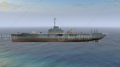 埃塞克斯级航空母舰 SCB-125A改装模型-军舰模型库-3ds Max(.max)模型下载-cg模型网
