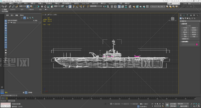 埃塞克斯级航空母舰 SCB-125A改装模型-军舰模型库-3ds Max(.max)模型下载-cg模型网