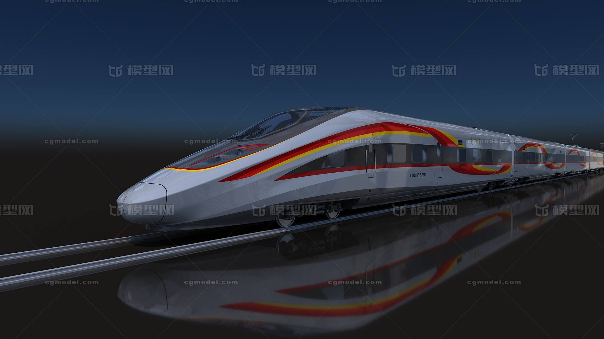 复兴号CR400AF-Z 复兴号CR400-BZ模型-火车/轨道车模型库-3ds Max(.max)模型下载-cg模型网