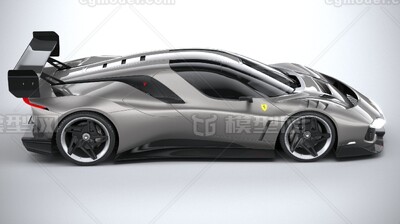 法拉利KC23跑车 Ferrari模型-赛车/跑车模型库-3D Studio(.3ds)模型下载-cg模型网
