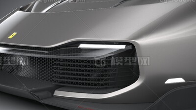 法拉利KC23跑车 Ferrari模型-赛车/跑车模型库-3D Studio(.3ds)模型下载-cg模型网