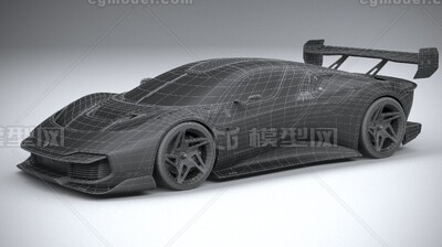 法拉利KC23跑车 Ferrari模型-赛车/跑车模型库-3D Studio(.3ds)模型下载-cg模型网