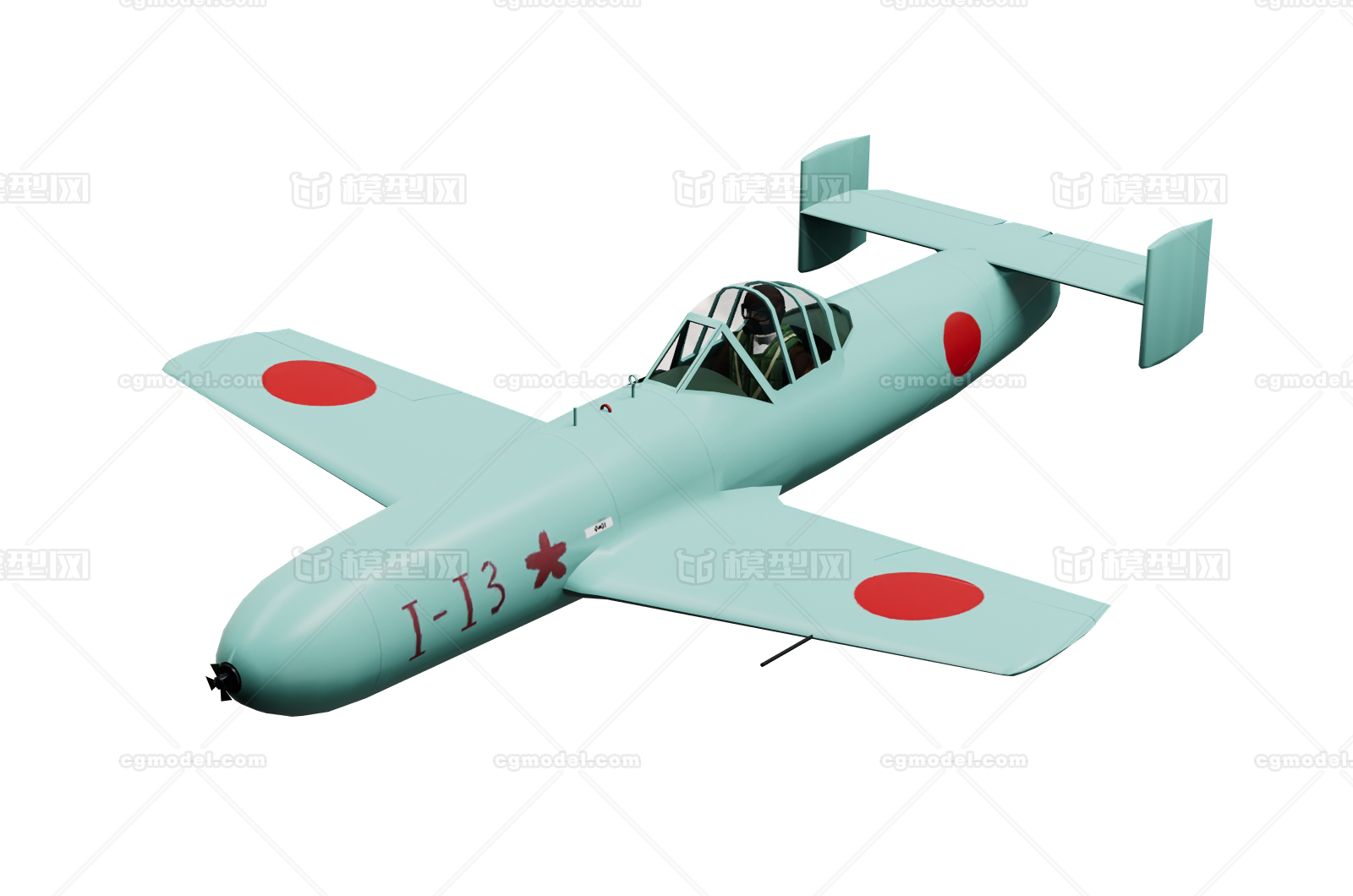 樱花MXY-7模型-无人机模型库-FBX(.fbx)模型下载-cg模型网