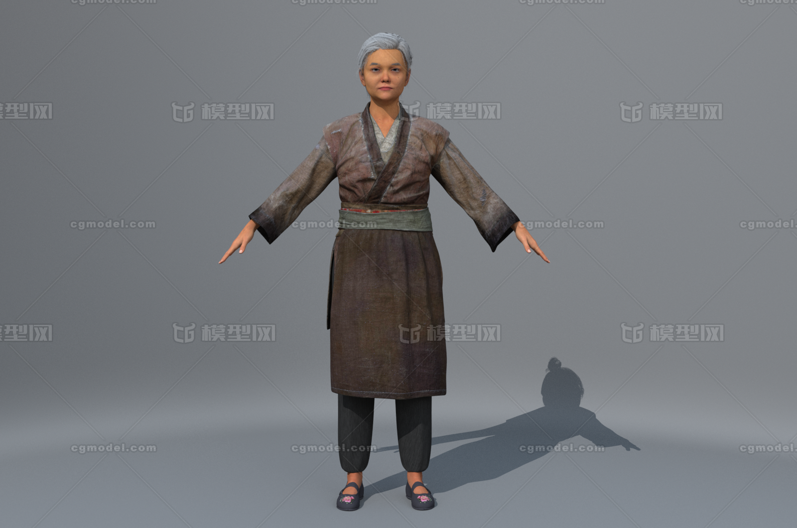 古代老人 古代人物模型-老人-女模型库-Maya(.ma/.mb)模型下载-cg模型网