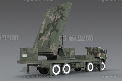 610A雷达模型-装甲车／坦克模型库-3ds Max(.max)模型下载-cg模型网
