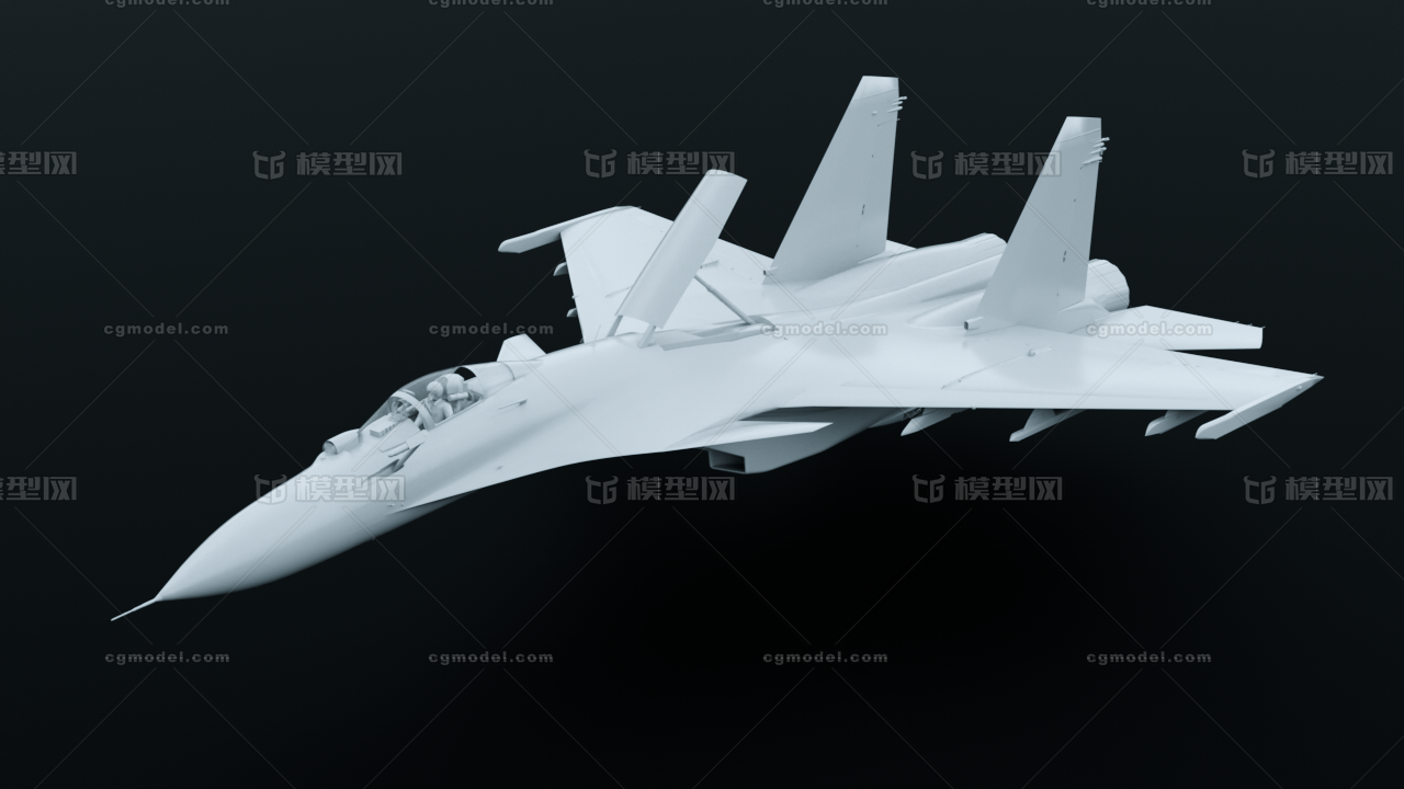 Su-33 苏-33模型-军用飞机模型库-OBJ(.obj/.mtl)模型下载-cg模型网