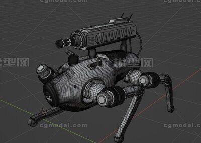 robot dog模型-机器动物模型库-Blender(.blend)模型下载-cg模型网