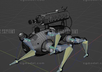 robot dog模型-机器动物模型库-Blender(.blend)模型下载-cg模型网