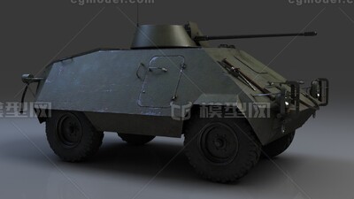 瑞典U-SH 204模型-装甲车／坦克模型库-3ds Max(.max)模型下载-cg模型网