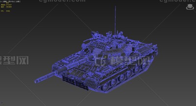 俄罗斯T-80UE1主战坦克（PBR）模型-装甲车／坦克模型库-3ds Max(.max)模型下载-cg模型网