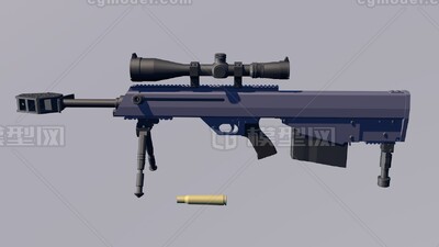 HK416 枪 武器 枪支 狙击枪 模型-枪械模型模型库-Cinema 4D(.c4d)模型下载-cg模型网