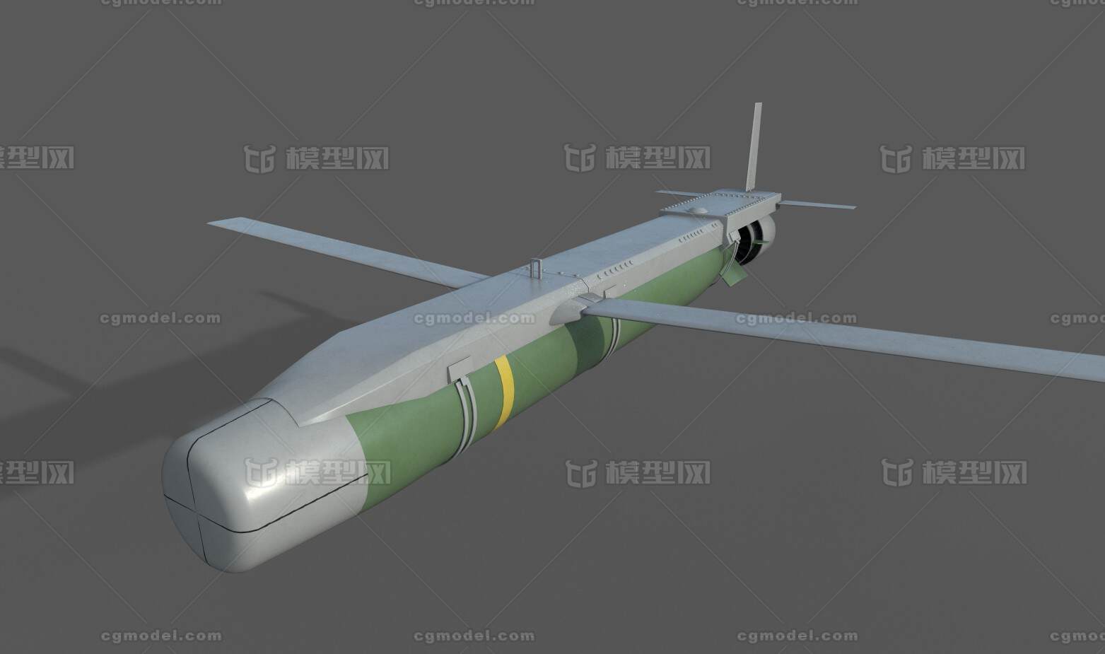 美国MK-54滑翔鱼雷模型-火炮器械模型库-OBJ(.obj/.mtl)模型下载-cg模型网