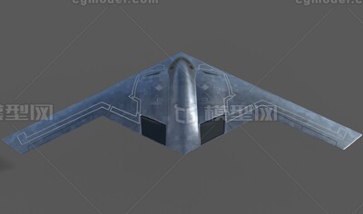 B-21战略轰炸机模型-军用飞机模型库-OBJ(.obj/.mtl)模型下载-cg模型网