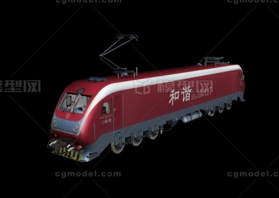 HXD1D 电力机车模型-火车/轨道车模型库-3ds Max(.max)模型下载-cg模型网