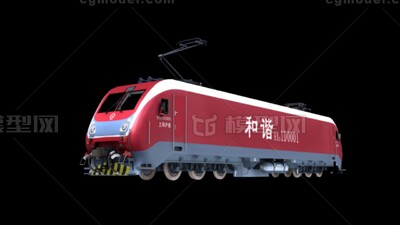 HXD1D 电力机车模型-火车/轨道车模型库-3ds Max(.max)模型下载-cg模型网