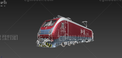 HXD1D 电力机车模型-火车/轨道车模型库-3ds Max(.max)模型下载-cg模型网