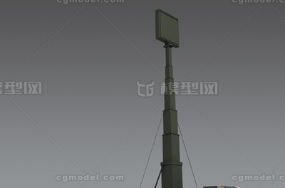 YLC-12型中低空雷达模型-装甲车／坦克模型库-3ds Max(.max)模型下载-cg模型网