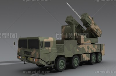 fk-1000型中近程地空导弹系统模型-装甲车／坦克模型库-3ds Max(.max)模型下载-cg模型网