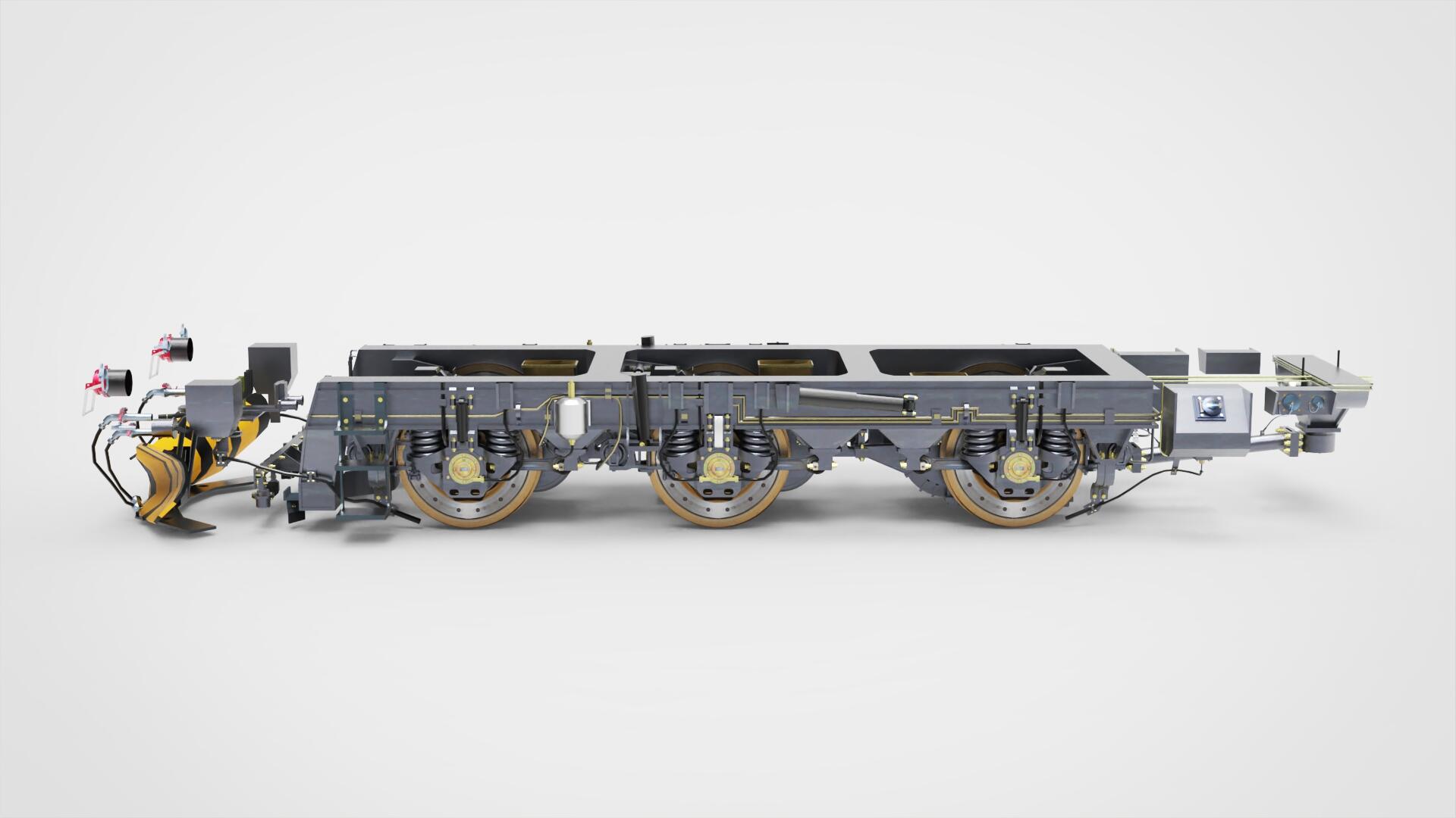 HXD3D转向架模型 - 工业/产品/道具 - 作品模型 - CG模型网