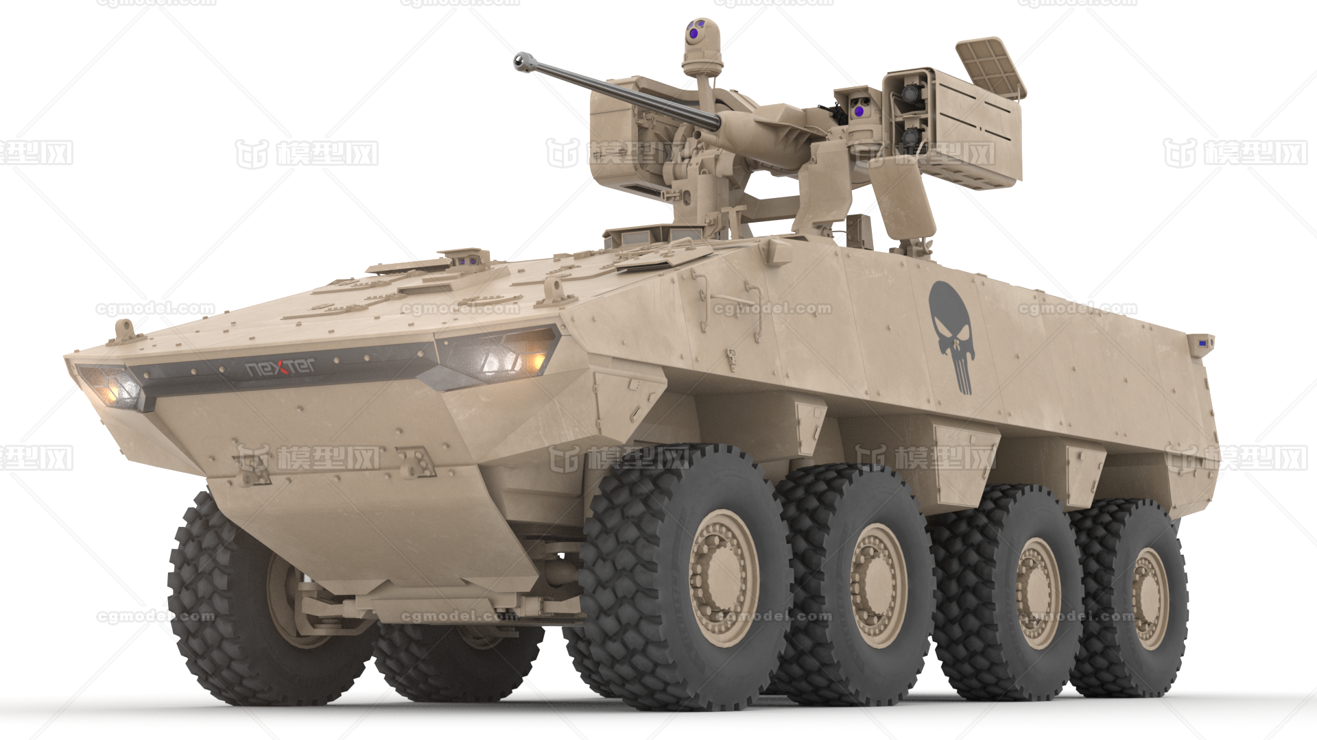 法国 VBCI模型-装甲车／坦克模型库-Maya(.ma/.mb)模型下载-cg模型网