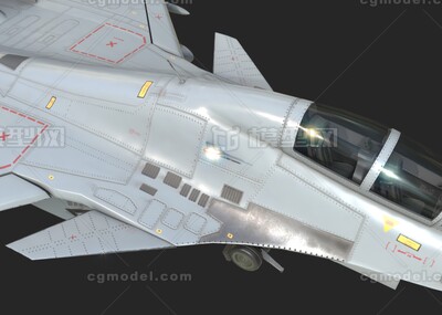 中国海军歼15D舰载机 J15D电子战飞机模型-军用飞机模型库-3ds Max(.max)模型下载-cg模型网