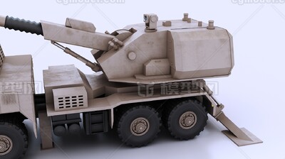 SH-16 155毫米车载榴弹炮模型-火炮器械模型库-3ds Max(.max)模型下载-cg模型网