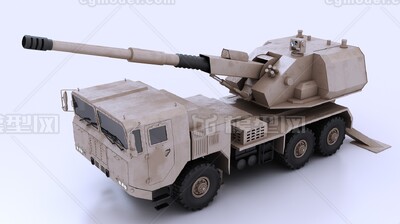 SH-16 155毫米车载榴弹炮模型-火炮器械模型库-3ds Max(.max)模型下载-cg模型网