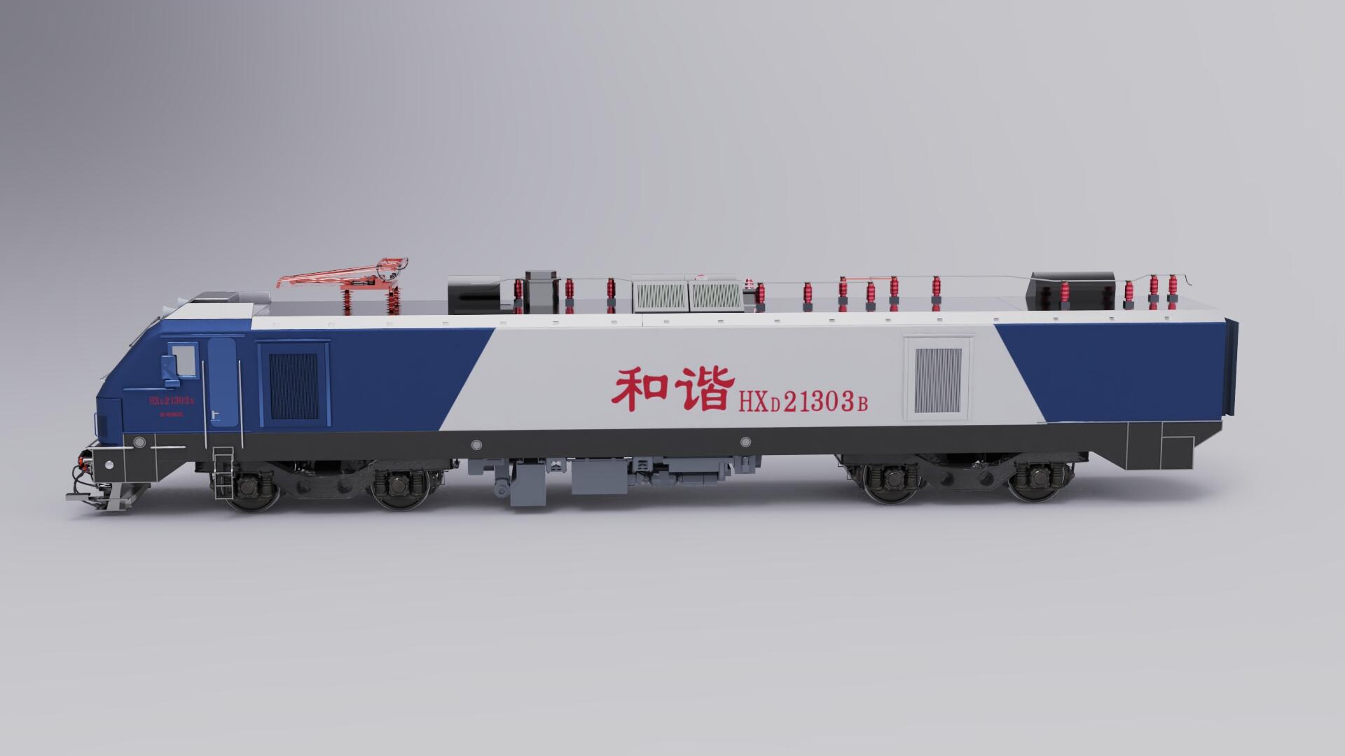 机车HXD2模型 - 工业/产品/道具 - 作品模型 - CG模型网