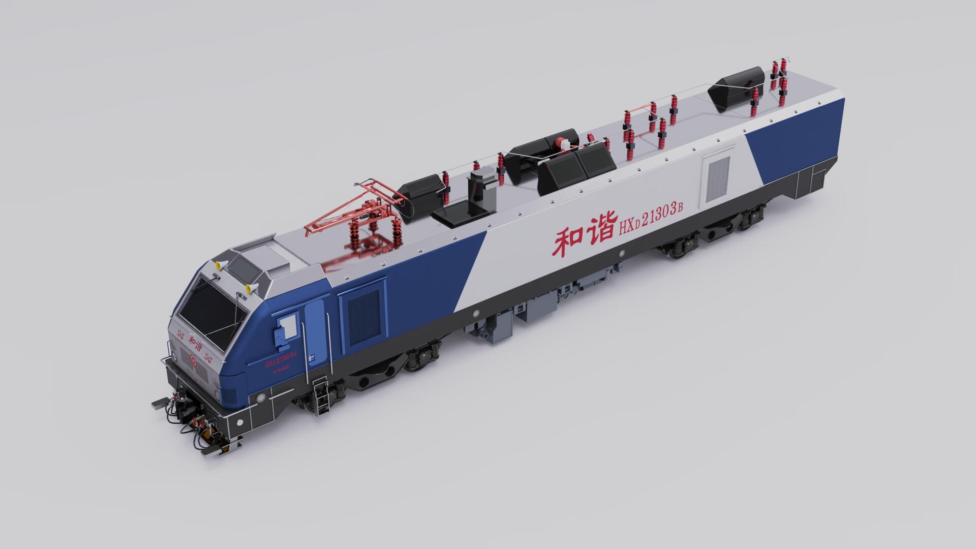 机车HXD2模型 - 工业/产品/道具 - 作品模型 - CG模型网