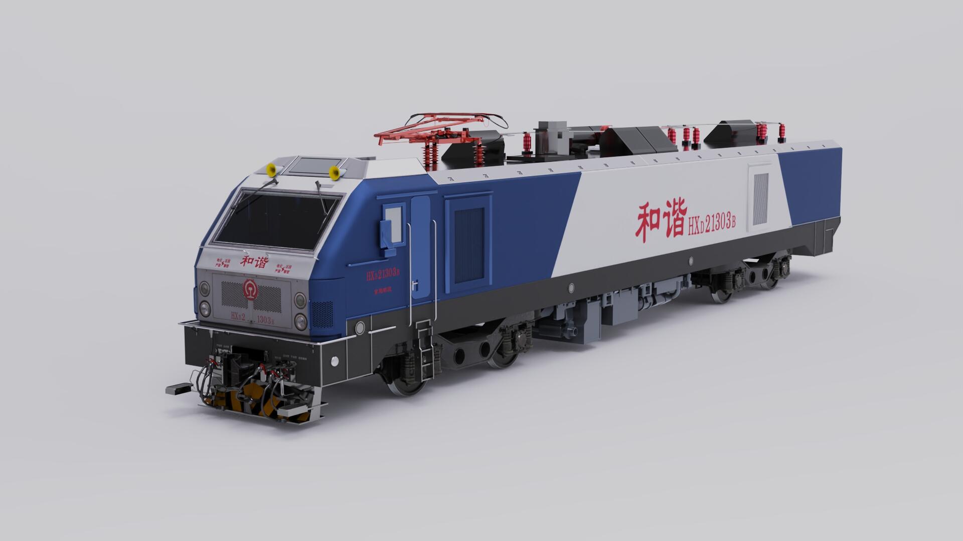 机车HXD2模型 - 工业/产品/道具 - 作品模型 - CG模型网