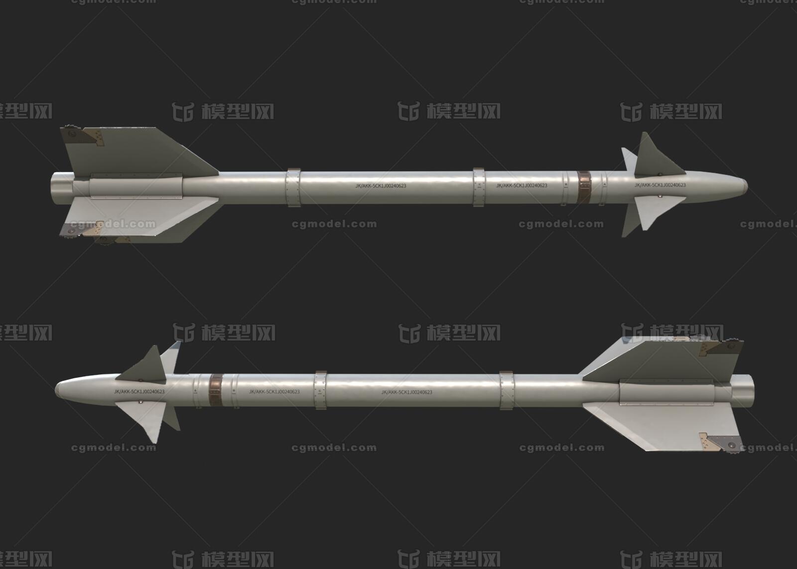 PL5E 霹雳5E型近距离格斗导弹模型-其他器械模型库-Substance Painter(.spp/.sbsar)模型下载-cg模型网