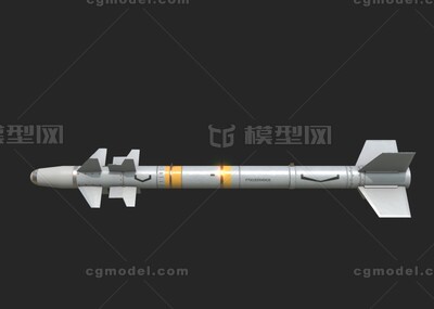 PL7 霹雳7型近距离格斗导弹模型-其他器械模型库-3ds Max(.max)模型下载-cg模型网