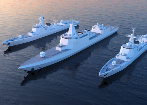055型驱逐舰 055大驱模型-军舰模型库-FBX(.fbx)模型下载-cg模型网