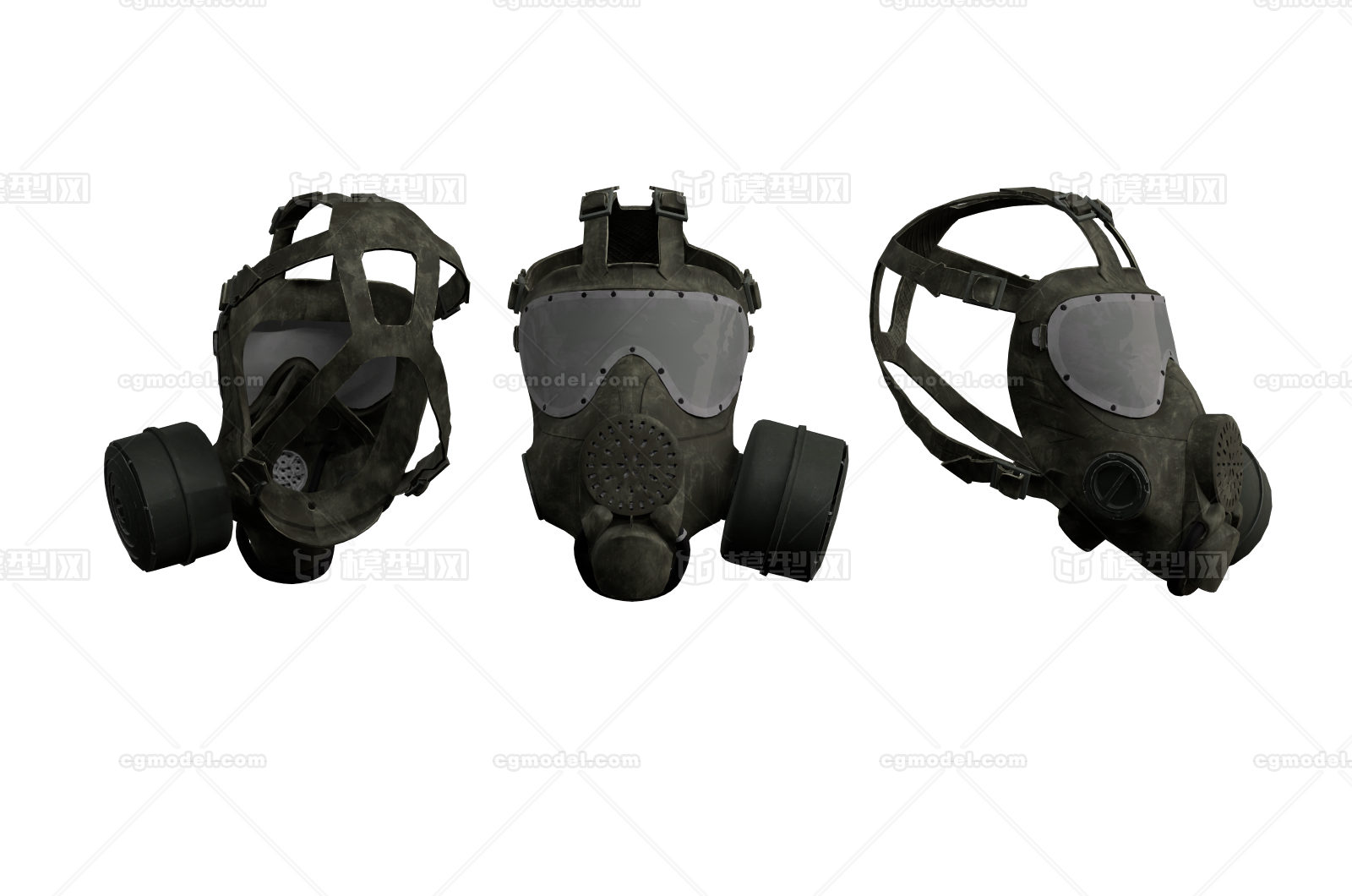 俄罗斯PMK-4 防毒面具模型-个人用品模型库-FBX(.fbx)模型下载-cg模型网