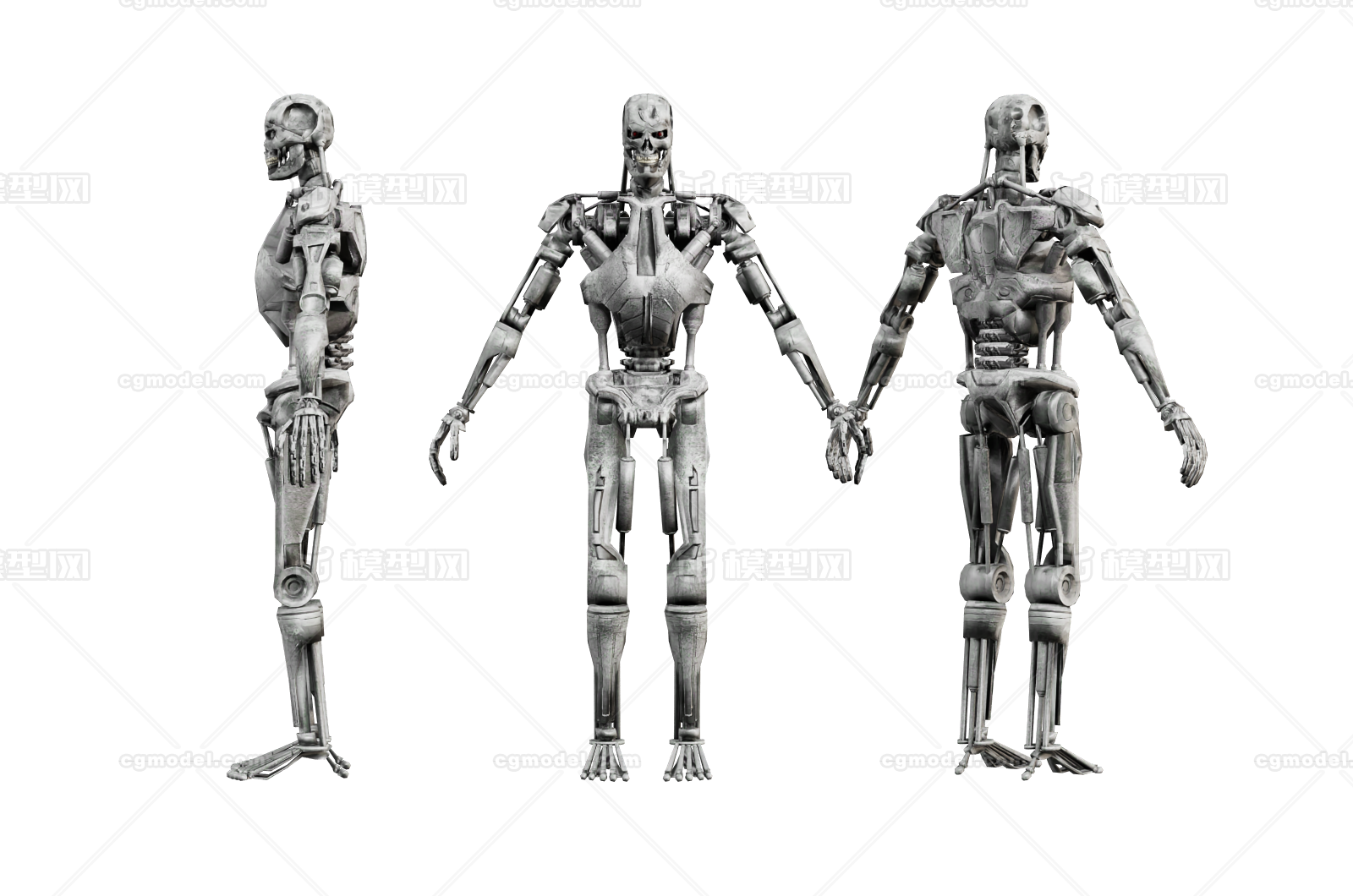 【带绑定】终结者t888型模型-机器人／机甲模型库-FBX(.fbx)模型下载-cg模型网