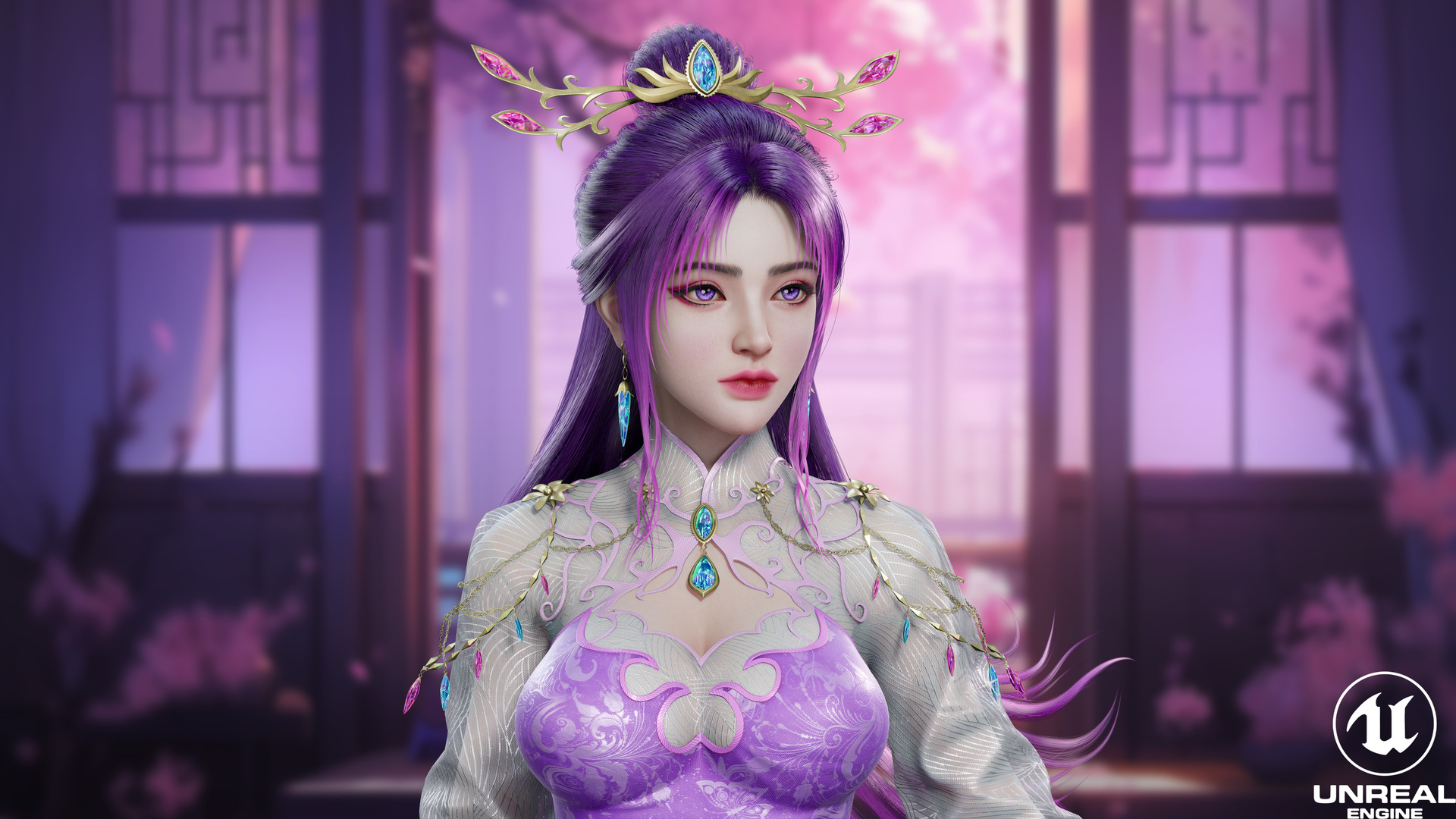 UE5-古风妹子模型 - 角色/人物/生物 - 作品模型 - CG模型网