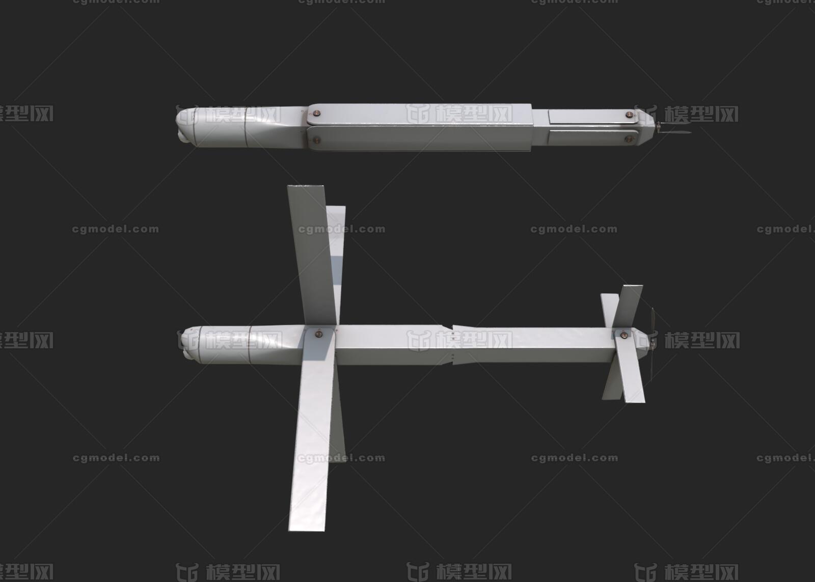 英雄120巡飞弹 无人机模型-其他器械模型库-3ds Max(.max)模型下载-cg模型网